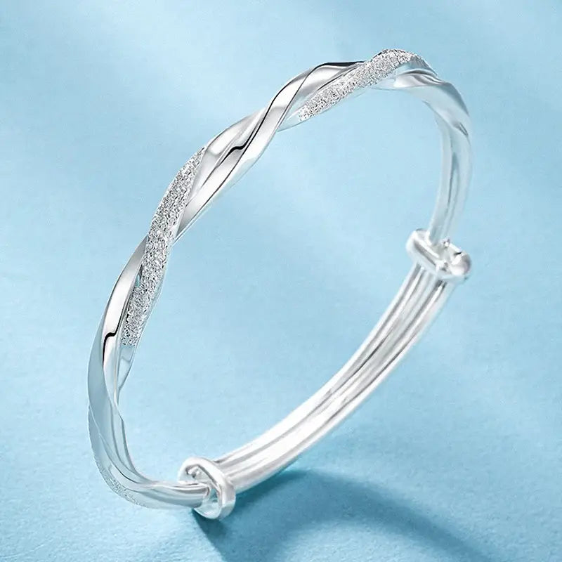 925 Silver Simple Cuff Bracelets – Shyvod